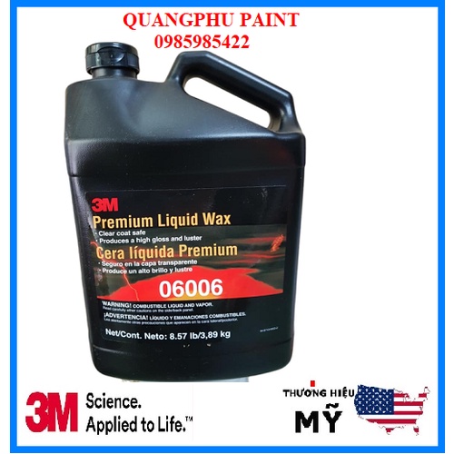 Xi pas lơ đánh bóng bước 3 06006 3M 3.78L PREMIUM LIQUID WAX xi đen 3M ...