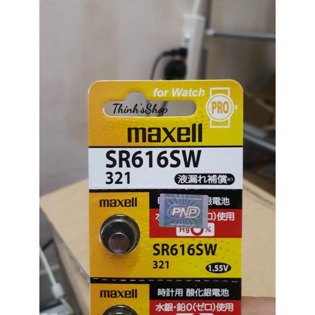 Pin đồng hồ Maxell PRO SR616SW SR616 / 616 / 321 Hàng chính hãng Made ...