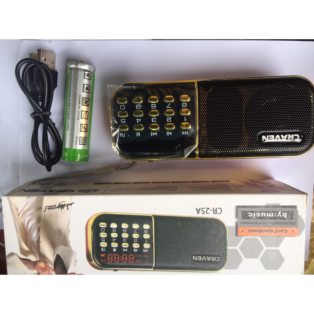 ️Giá sỉ ️ Loa Craven CR-25A, 25A nghe nhạc thẻ nhớ, USB, FM Chính Hãng ...