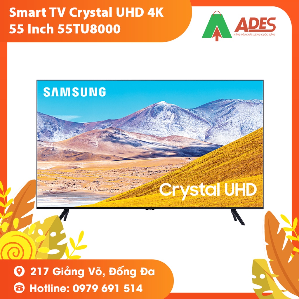 Smart TV Crystal UHD 4K 55 inch 55TU8000 - Bảo Hành Chính Hãng | Shopee Việt Nam