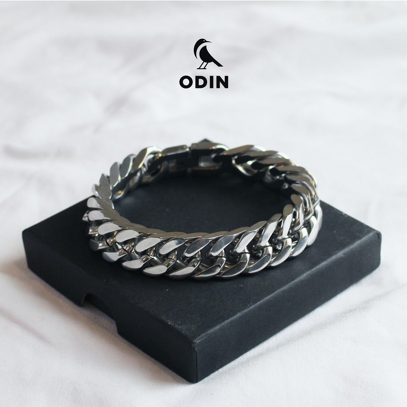 Vòng tay Chain Titan bản lớn size đại - Cuban Juggernaut - 13mm -Tặng ...