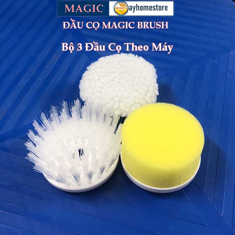 Máy Cọ Rửa Cầm Tay Đa Năng Magic Brush Pin Sạc 1500 mAh, Bàn Chải Vệ Sinh Nhà Bếp Không Dây ...
