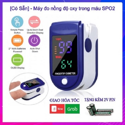 Máy đo SPO2, Máy đo nồng độ oxy trong máu và đo nhịp tim cầm tay LK87 ...