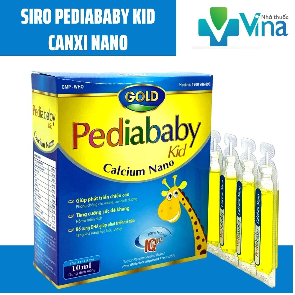 Pediababy Kid Canxi Nano & Ăn Ngon Ngủ Tốt, Bổ Sung Canxi, Phát Triển ...