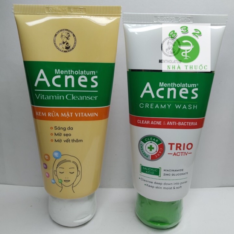 SRM Acnes Creamy , Acnes Vitamin tuýp 100g | Shopee Việt Nam