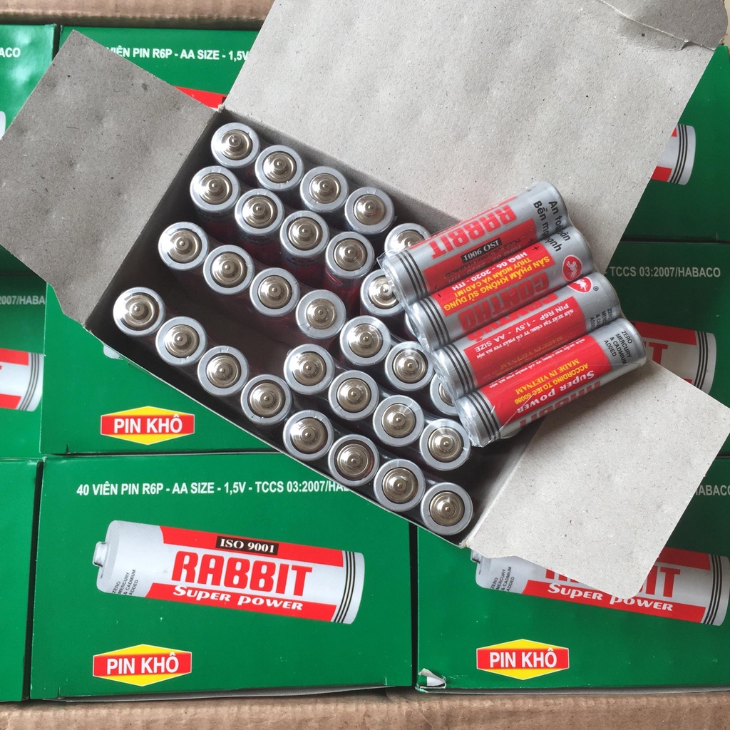 Pin aa 2a con thỏ 1.5V pin tiểu | Shopee Việt Nam