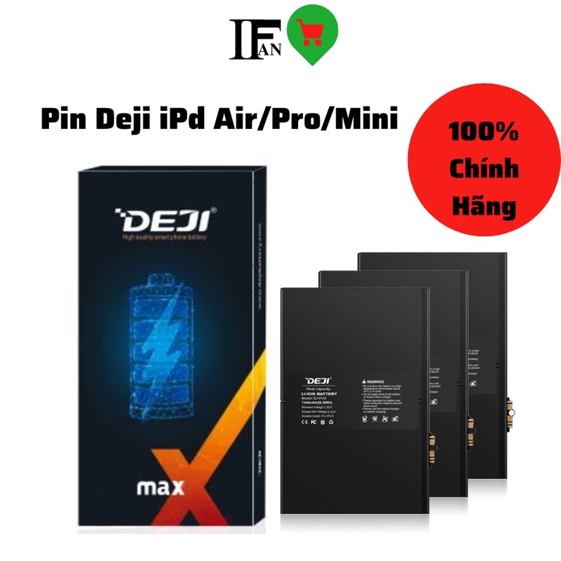 Pin Deji iPd Táo Dòng Air/Mini/Pro 2/3/4/5/6/7 Bảo Hành 12 Tháng ...