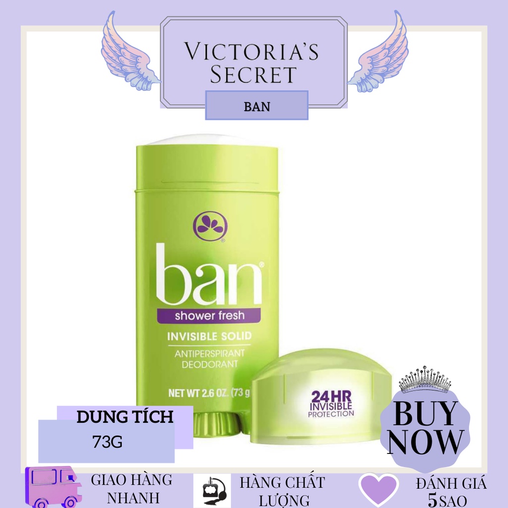 Lăn Khử Mùi Ban Shower Fresh Invisible Solid Deodorant 73g | Shopee Việt Nam