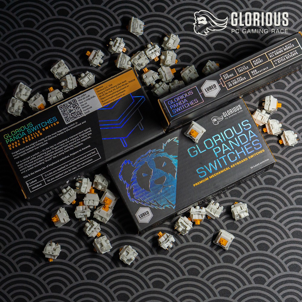 Switch cơ Glorious Panda (36 switch) Lubed- Tactile - Hàng chính hãng ...