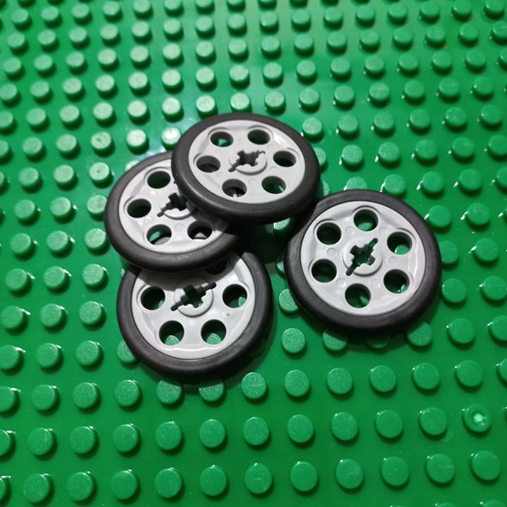 COMBO 4 Bộ Bánh Lốp Mỏng Mâm Ròng Rọc Technic NO.1361 - Đồ Chơi Lắp Ráp ...
