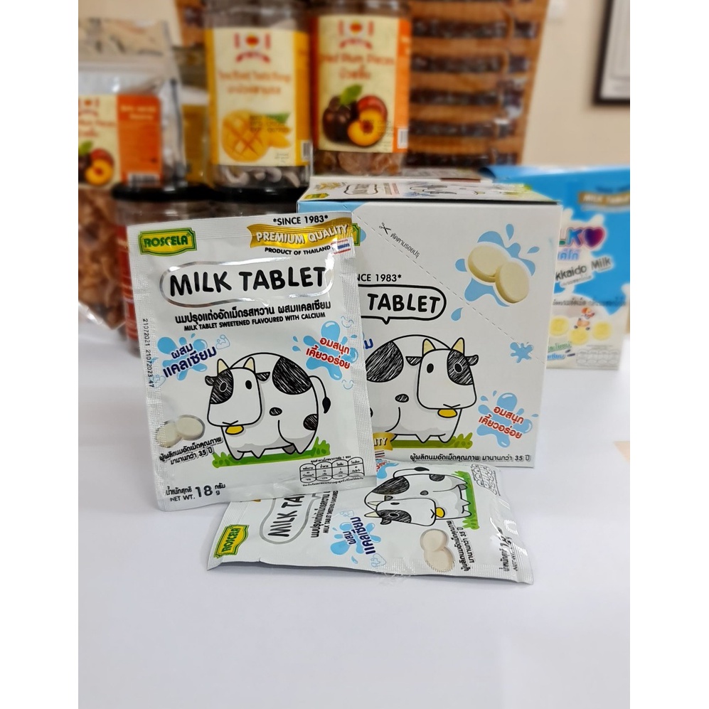 Kẹo bò sữa Milk & Malt Tablet Roscela Thái Lan ( Hàng nhập Khẩu Chính ...