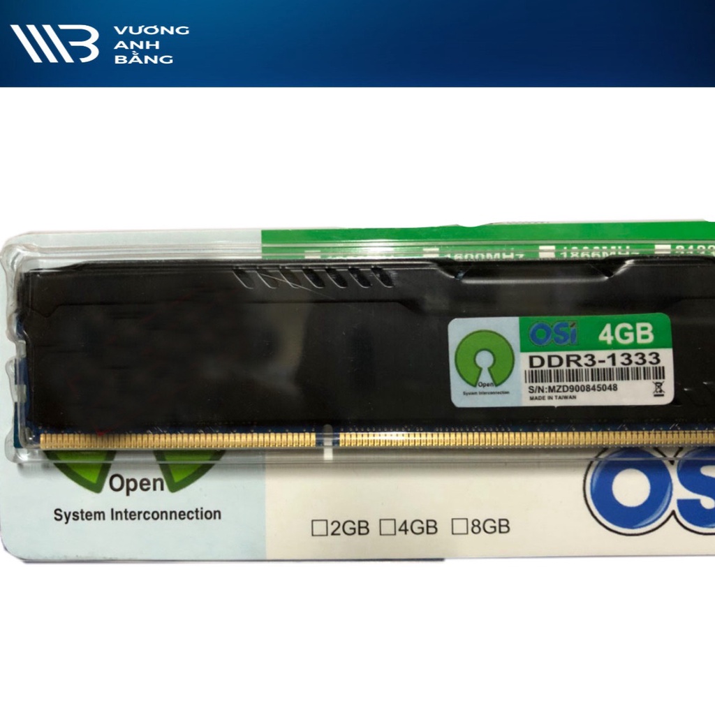 Ram PC DDR3 4G bus 1600 OSI Tản nhiệt thép NEW- Hàng Công ty | Shopee ...