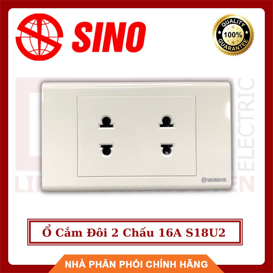 SINO Ổ Cắm Đôi 2 Chấu 16A S18U2 - Hàng Việt Nam, Chất Lượng Cao ...