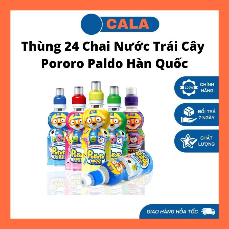 (Giá Sỉ) Thùng 24 Chai Nước Trái Cây Pororo Paldo Hàn Quốc | Shopee Việt Nam