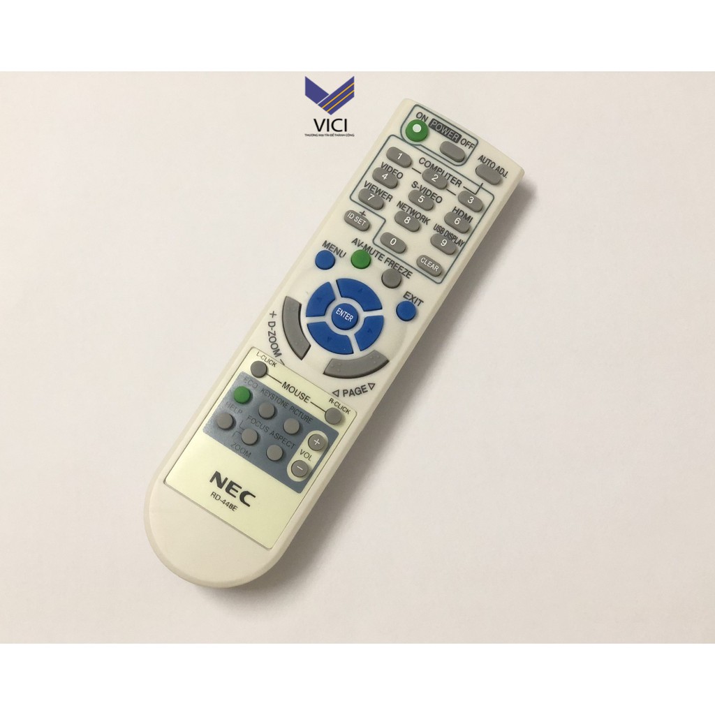 Điều khiển máy chiếu Nec - mẫu mới ( chính hãng ) Tặng kèm pin | Shopee ...