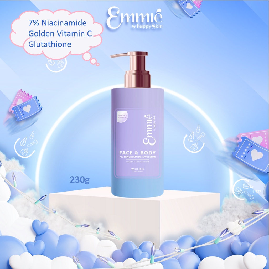 Kem Dưỡng Trắng Da Face and Body 7% Niacinamide Emulsion, Vitamin C Golden, Glutathione Emmié by ...