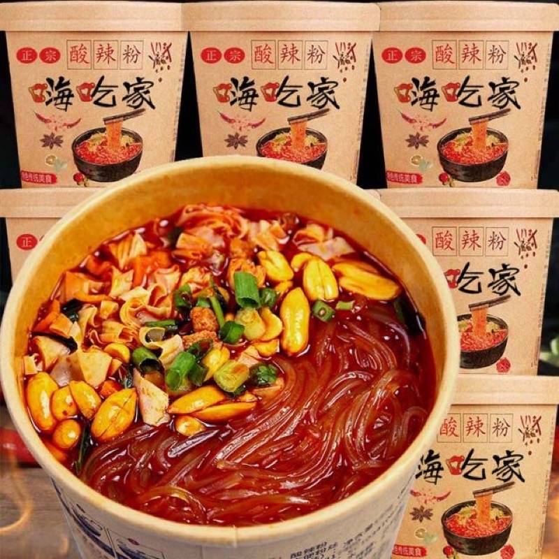 [Hộp to 112g] Thùng 6 hộp Miến chua cay Trùng Khánhi | Shopee Việt Nam