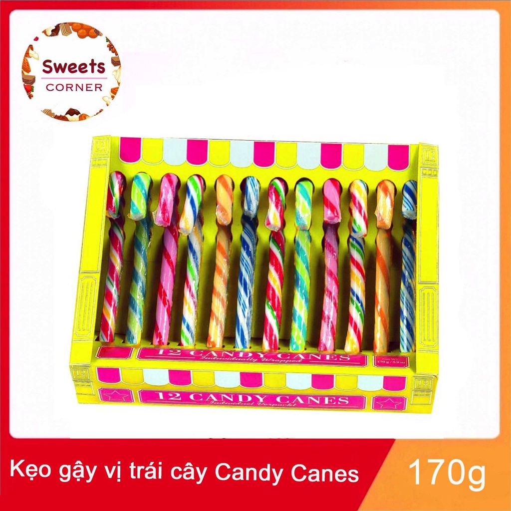 Kẹo Gậy Trái Cây Candy Canes 170g (12 thanh) | Shopee Việt Nam
