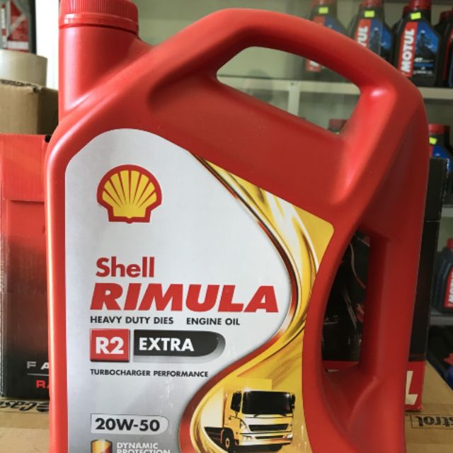Dầu nhớt Shell Rimula R2 Extra 20W50 dung tích(ml): 4000 dùng cho động ...