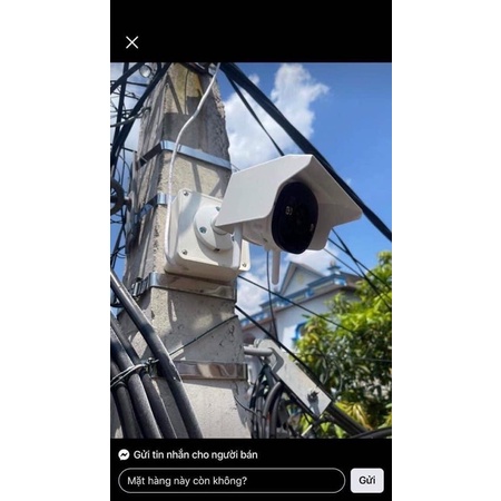 Giá siêu tốt Nắp che Camera BKTECH Wifi ngoài trời, mái che Camera Wifi ...