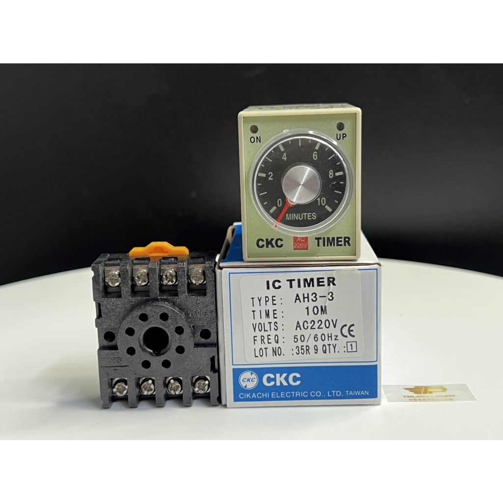 Rơ LE thời gian CKC tặng kèm đế,IC TIMER CKC AH3-3(10S;30S;60S;10M;30M ...