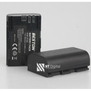 Bộ 2 pin và sạc đôi cho Canon LP-E6/E6N/E6NH Beston dùng cho máy ảnh CANON R5C RA R5 R65D II 5D ...