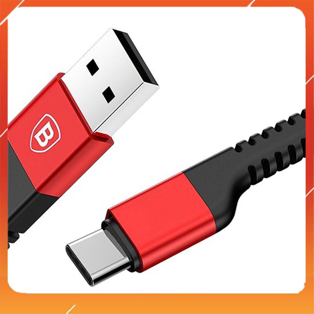 Dây Cáp Type-C Baseus Confidant (100cm, 2A, sạc nhanh, đầu bọc cao su ...