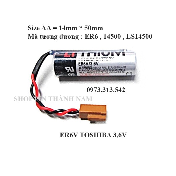 Pin ER6V Toshiba 3,6V pin nuôi nguồn PLC | Shopee Việt Nam