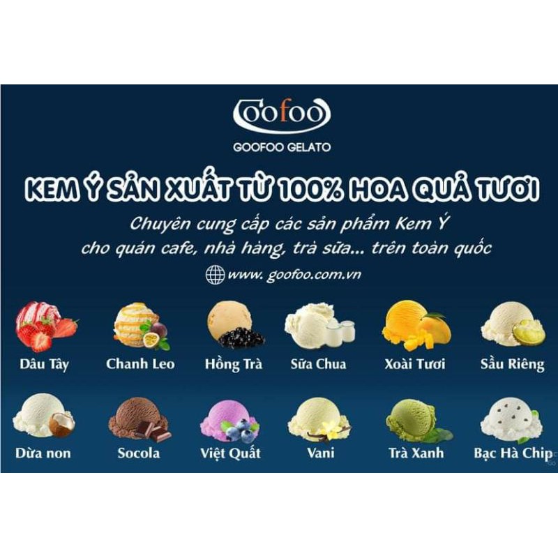KEM Ý CAO CẤP GOOFOO GELATO | Shopee Việt Nam