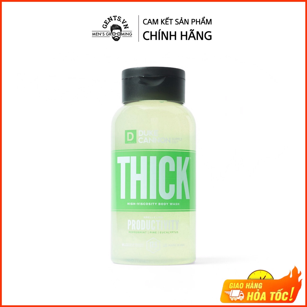 Sữa tắm nam Duke Cannon Thick High - Productivity 517ml làm sạch sâu ...