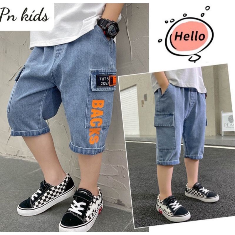 Quần ngố bò bé trai size đại quần ngố jean cho bé chất đẹp | Shopee ...