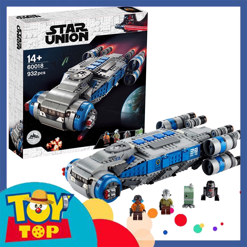 Lắp ráp tàu vũ trụ ghép star wars phi thuyền vận chuyển trọng lực ...