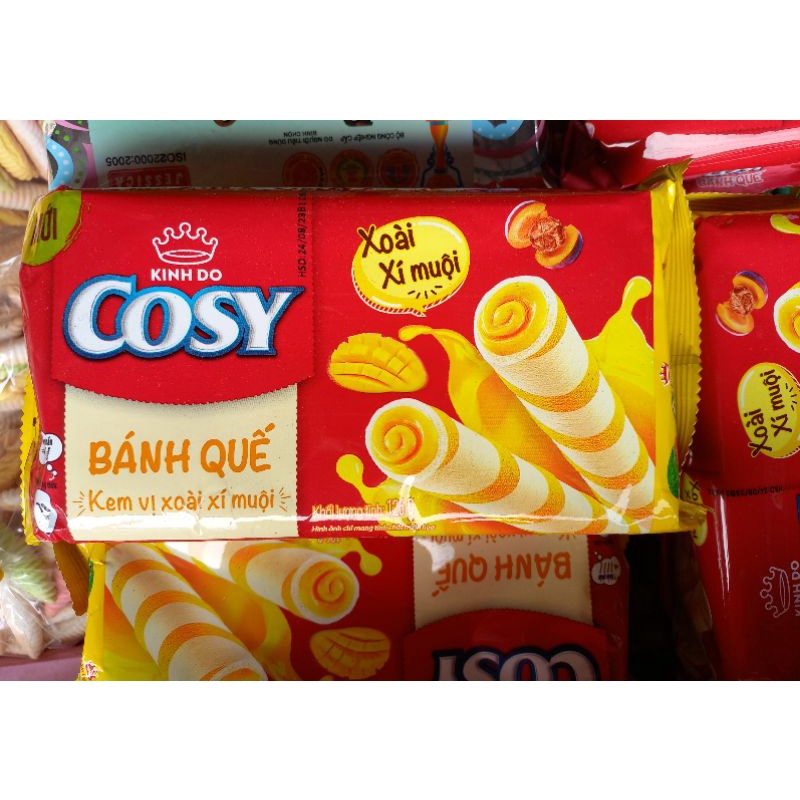 Bánh Cosy Quế Dâu/ Dứa/ Socola/ Xoài Xí Muội gói 117.6gam | Shopee Việt Nam