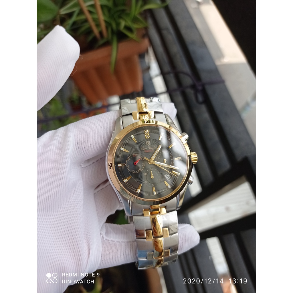 ĐỒNG HỒ NAM OP OASIS PACIFER A2021G DEMI MẶT ĐEN DÂY KIM LOẠI CAO CẤP ...