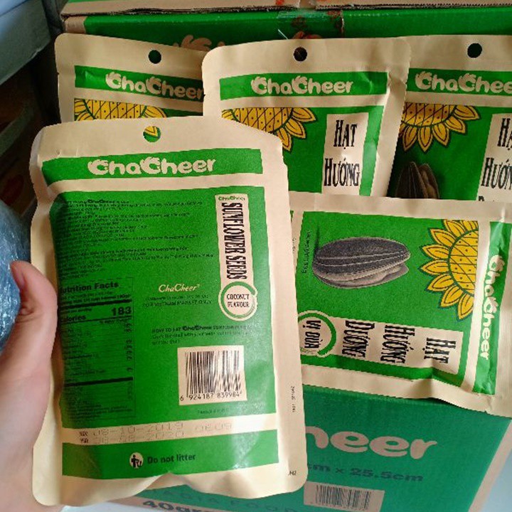Combo 10 Gói hạt Hướng Dương Chacheer 130g vị dừa/Ngũ Vị/ Nguyên Vị ...