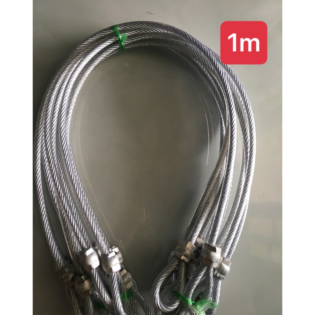 Dây Cáp thép bọc nhựa 1m| 80cm | 60cm | Shopee Việt Nam