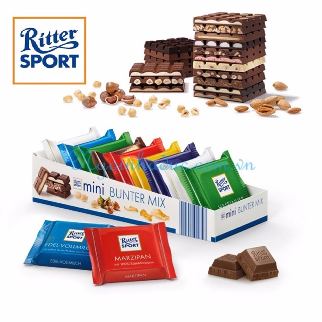 Socola Ritter Sport mini các vị | Shopee Việt Nam