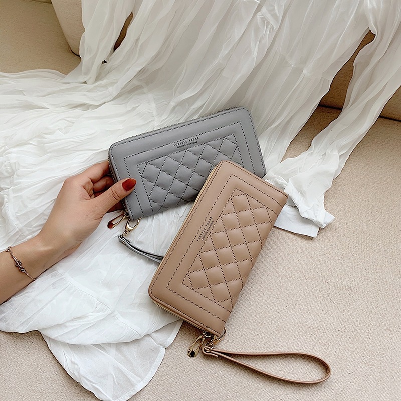 Ví da, bóp nữ cầm tay VLUX đựng tiền,thẻ tiện ích kiểu dáng HQ, mẫu hót trend - VX05 | Shopee ...