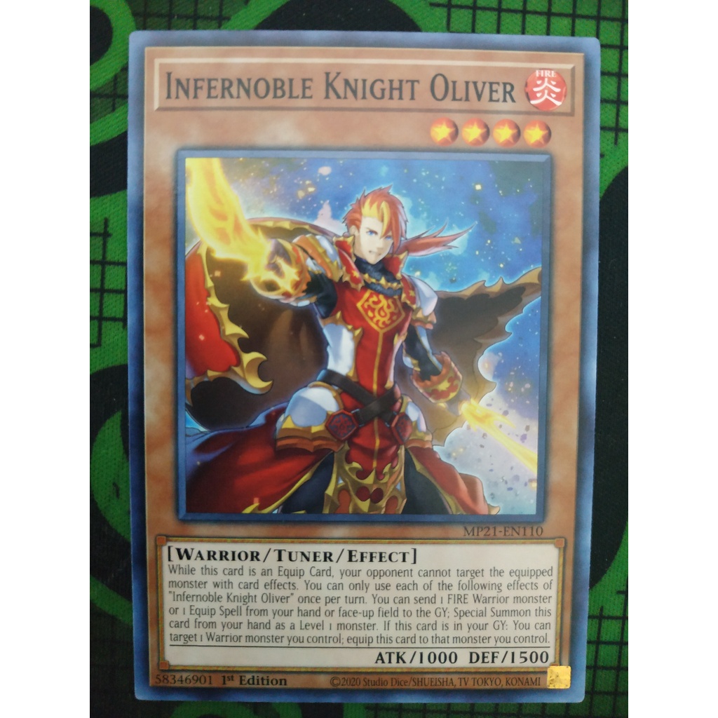 [Thẻ Bài Yugioh Chính Hãng] Infernoble Knight Oliver - MP21-EN110 ...