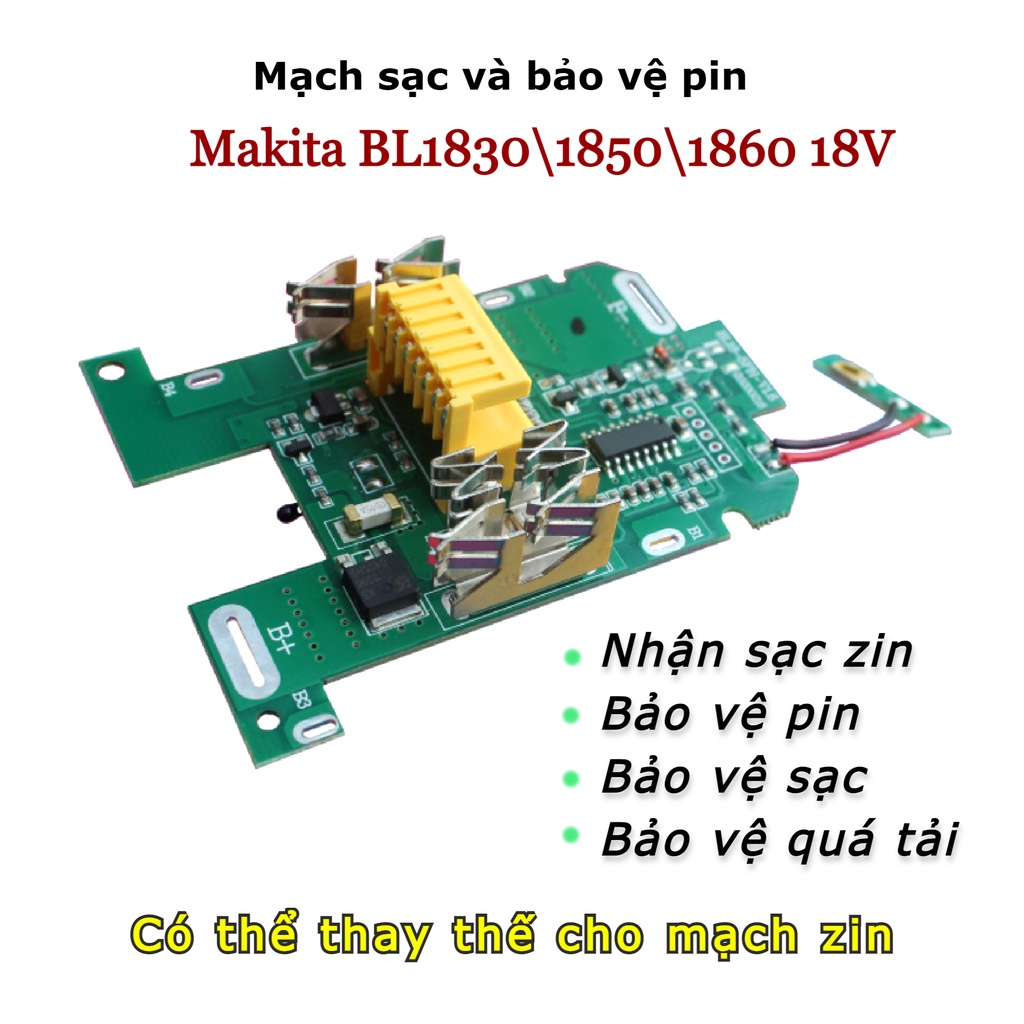 Mạch sạc bảo vệ pin 5s loại xịn thay thế cho pin Makita BL1830/1850/ ...