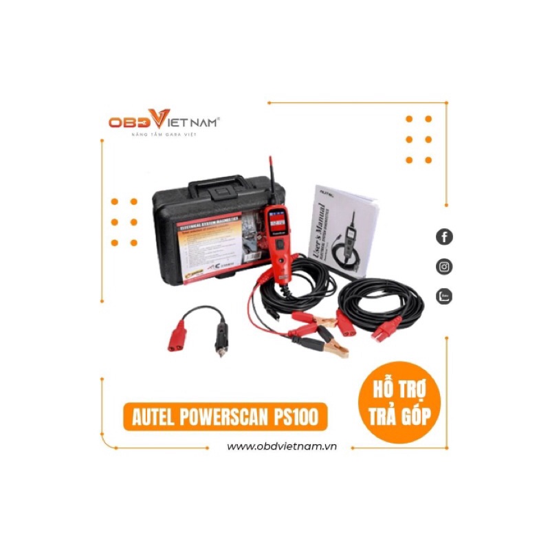 Thiết Bị Kiểm Tra Hệ Thống Điện Autel PowerScan PS100 | Shopee Việt Nam