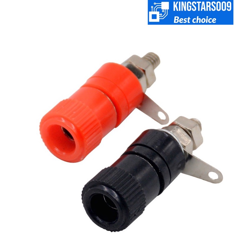 Cặp jack chuối cái 4mm JS-910B, JS-910B 4mm Banana Socket Terminal | Shopee Việt Nam
