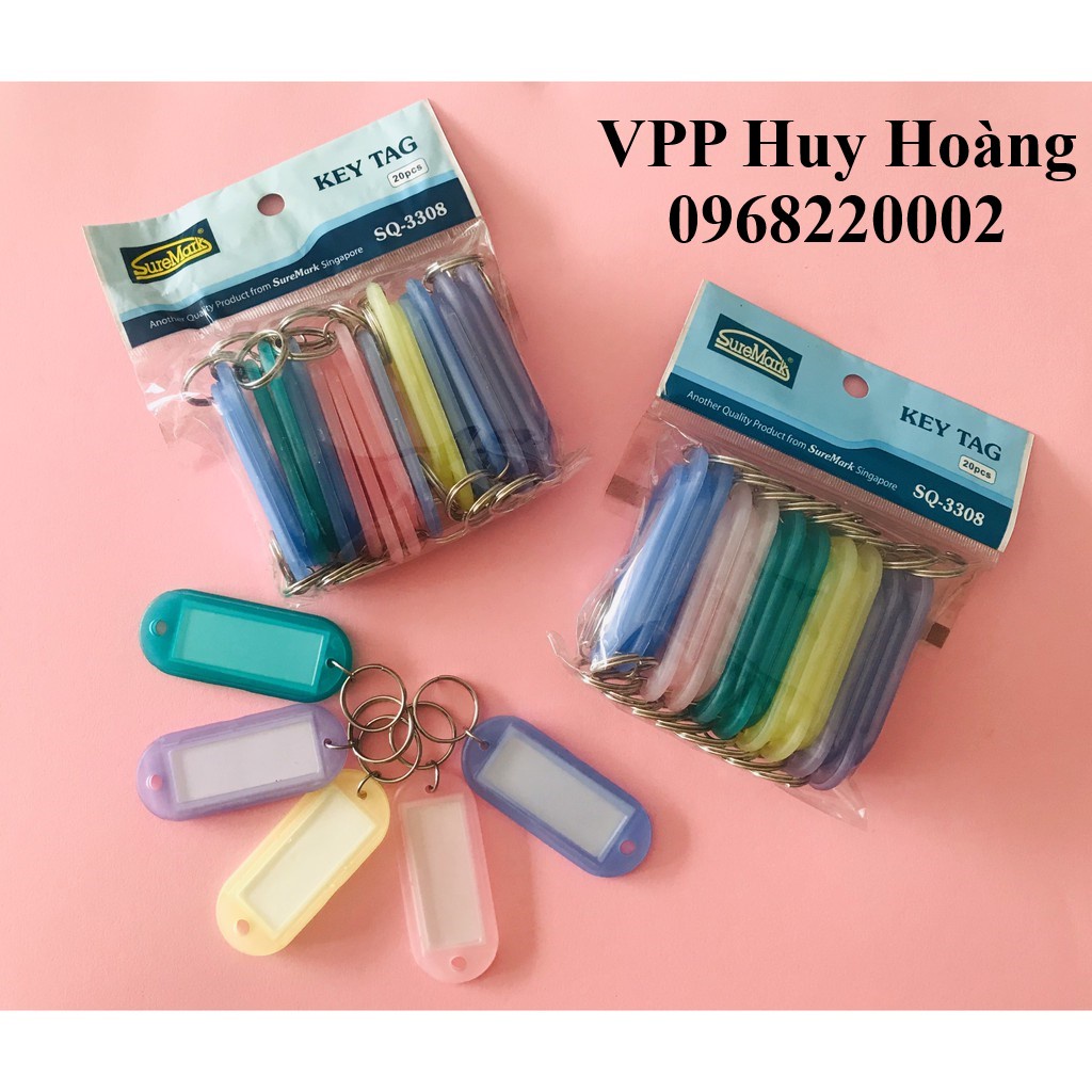 Bịch Móc chìa khóa Suremark SQ-3308 Key Tag (20 cái) | Shopee Việt Nam
