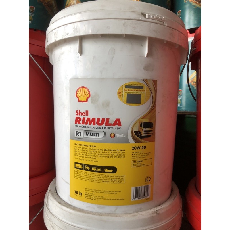 Nhớt Shell Rimula R1 Multi 20W-50 18L | Shopee Việt Nam