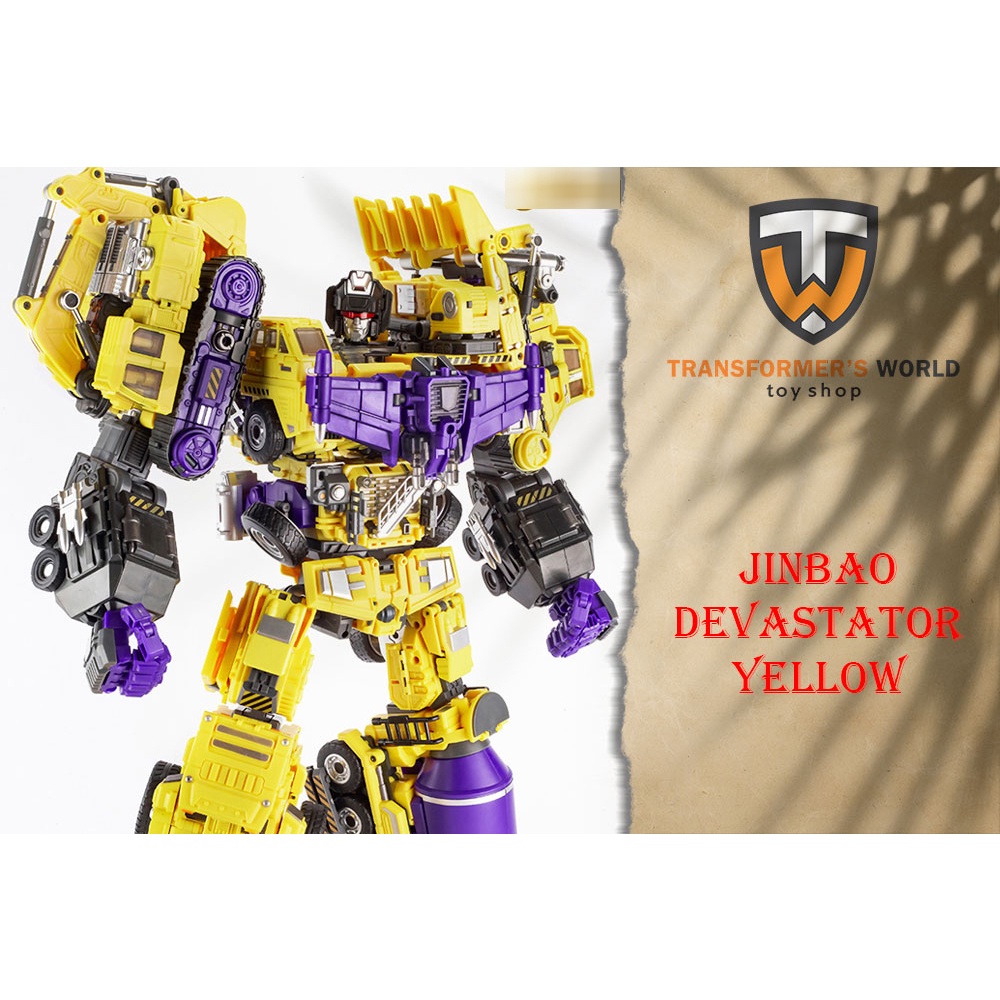 Mô hình JinBao Oversized KO Generation Toys Devastator Yellow Version ...