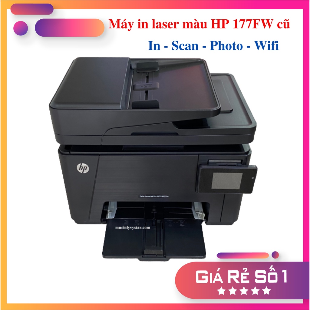 MÁY IN LASER MÀU ĐA CHỨC NĂNG HP 177FW CŨ (IN - SCAN - PHOTO -WIFI ...