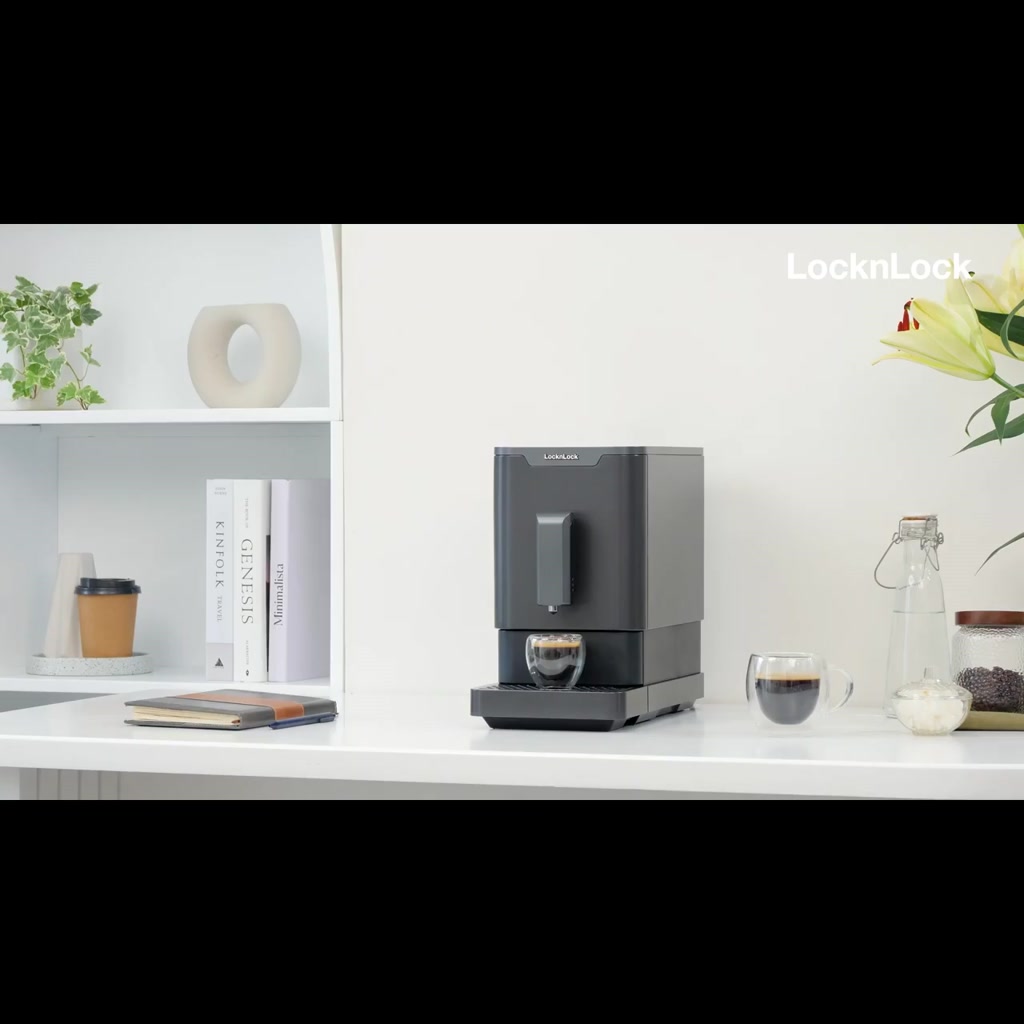 Máy pha cà phê Lock&Lock Espresso Coffee Machine EJC636 2 màu 5 cấp độ ...