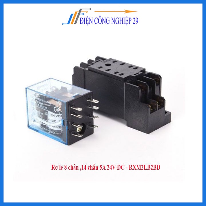 Rơ Le Trung Gian Rơle Kiếng 24v đế 8 Chân 14 Chân Shopee Việt Nam