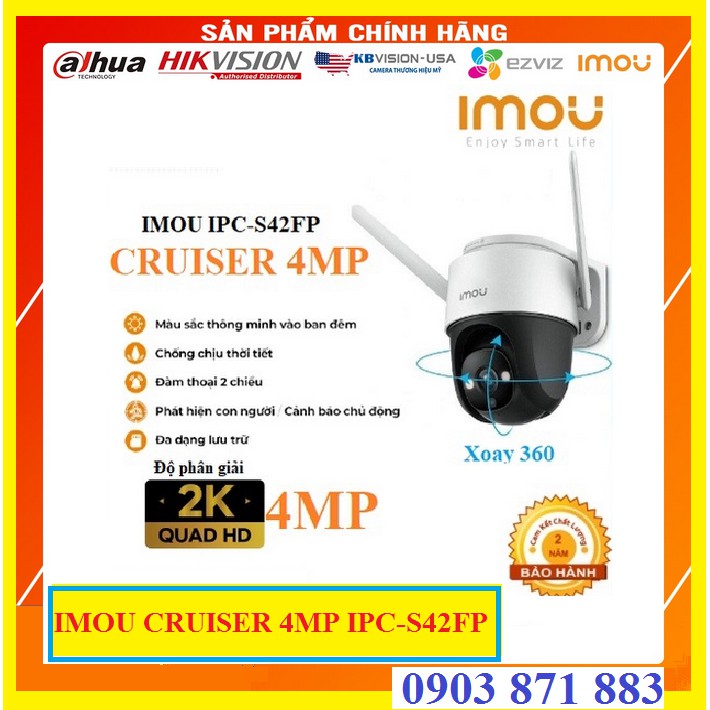 Camera Imou Cruiser IPC-S42FP-IMOU 4MP chính hãng - MỚI 2024 mới,Camera ...
