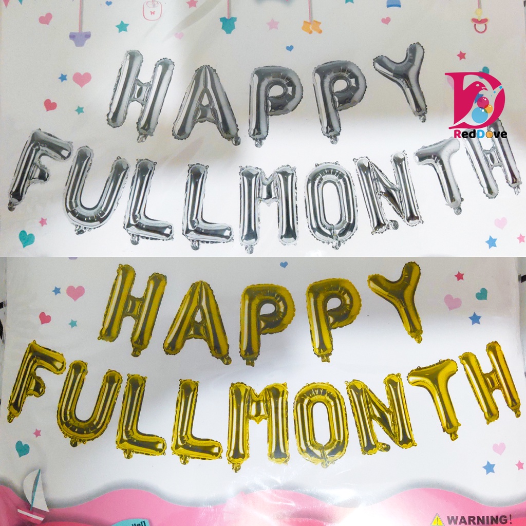 Bóng chữ đầy tháng HAPPY FULLMONTH | Shopee Việt Nam